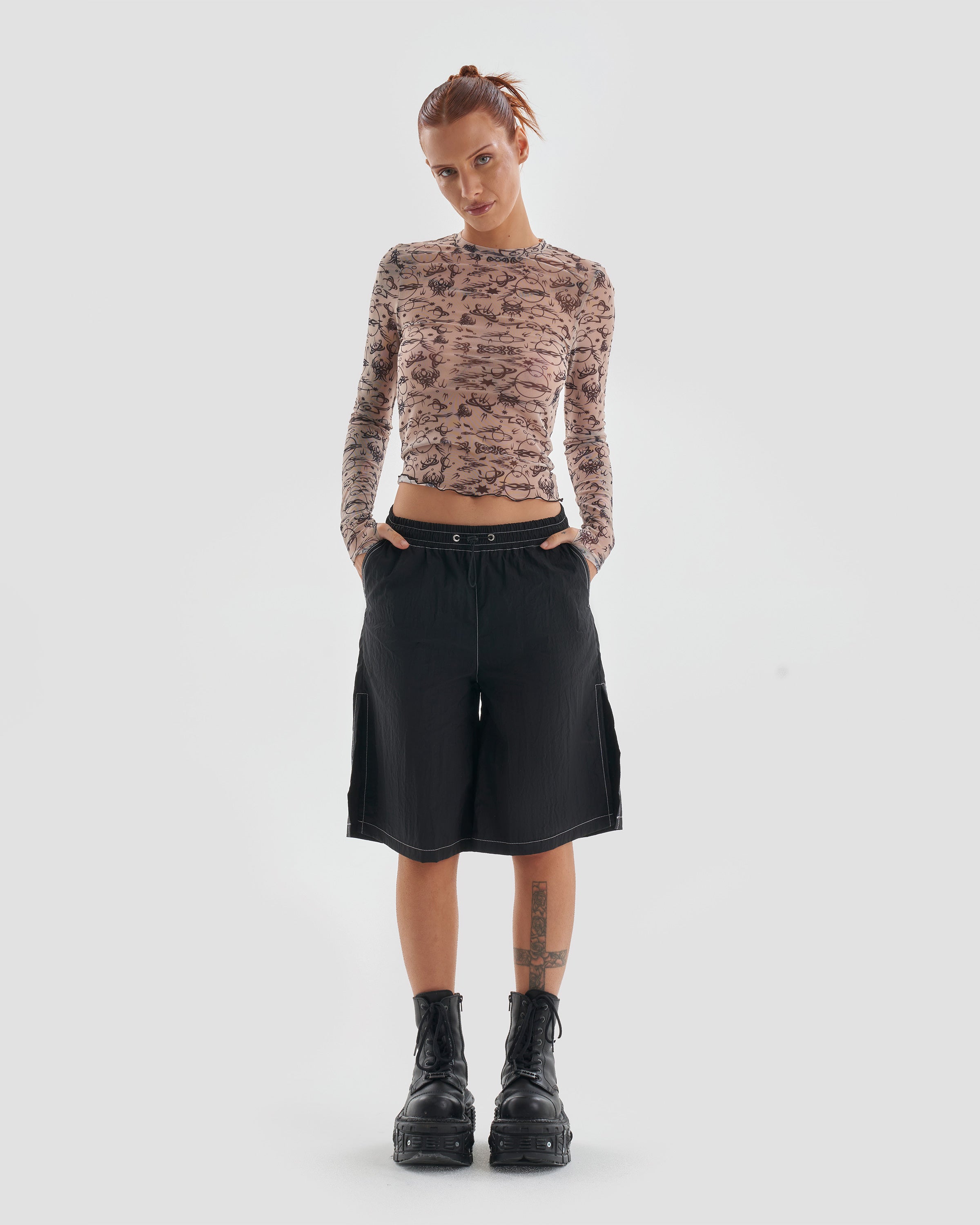 Tops - Mesh Long Sleeve | Heretic Nine – Heretic Nine Clothing